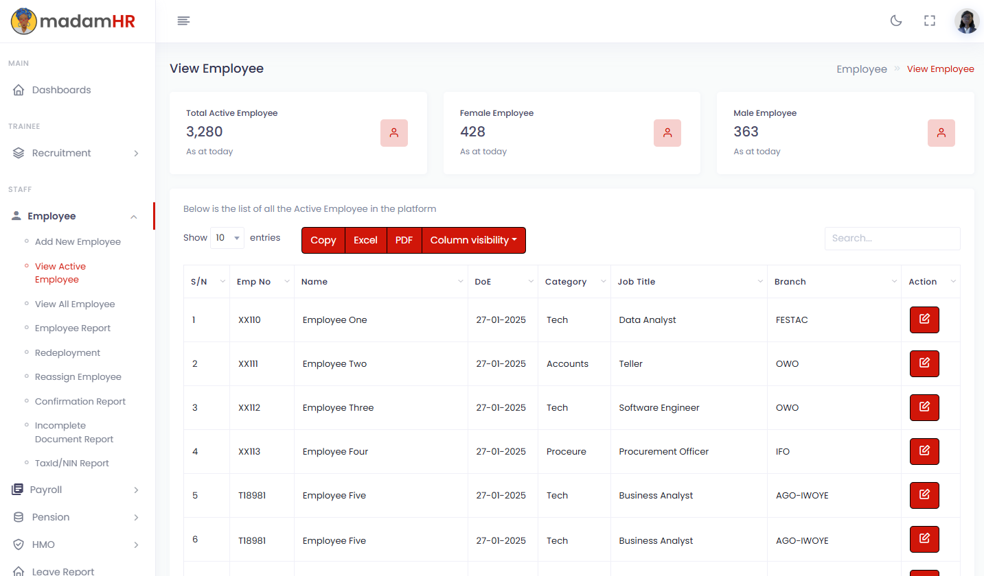 MadamHR: HR Software for Small, Medium & Large Businesses